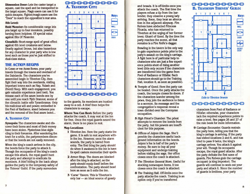 GBP - Curse of the Azure Bonds #1: Tilverton City & Thieves Guild ...